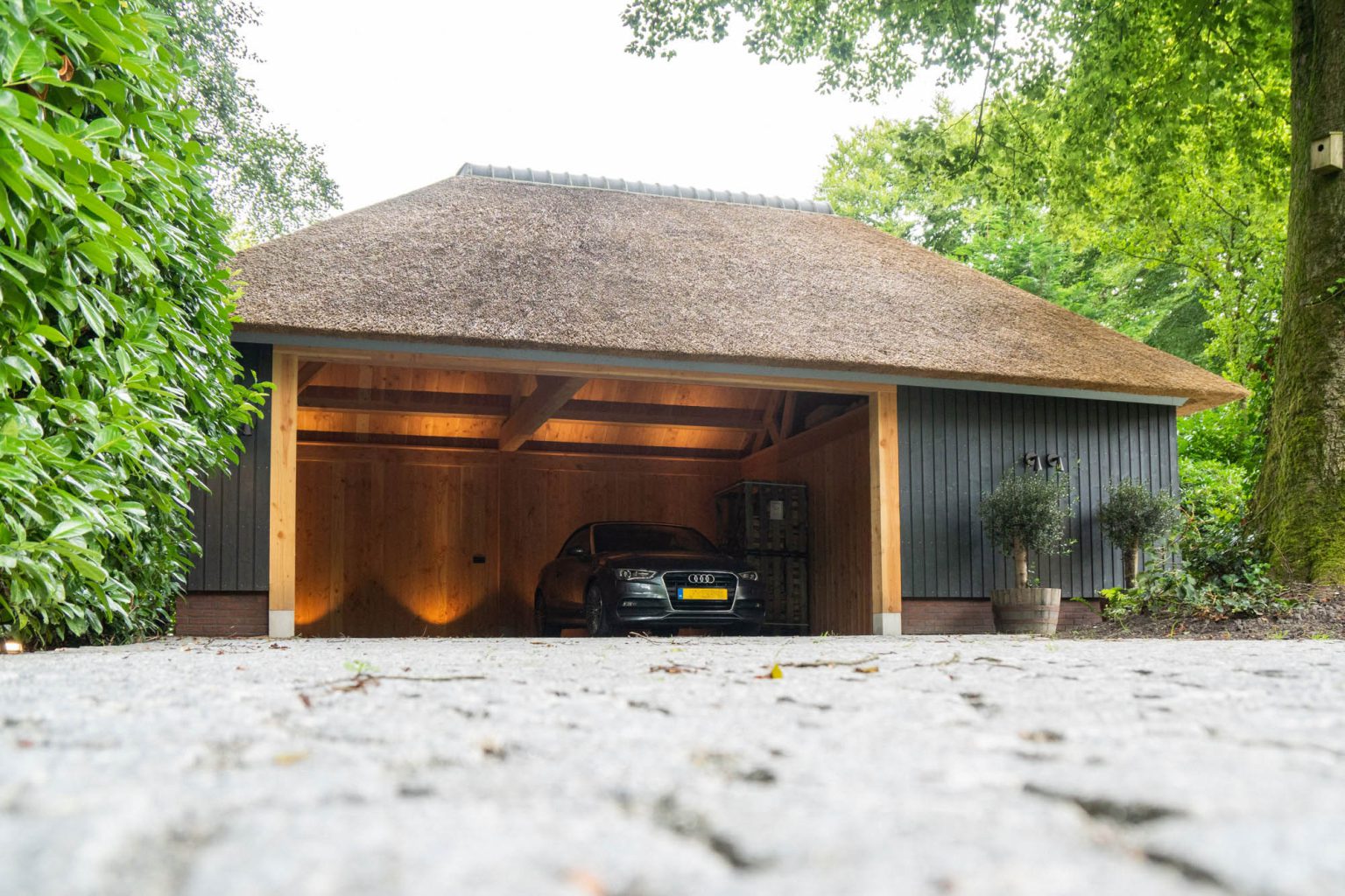 Houten carport (overkapping) kopen | Geldersche Houtbouw