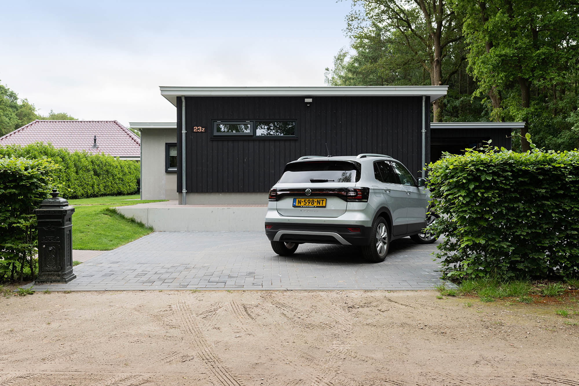 Houten garage (plat dak) kopen | Geldersche Houtbouw